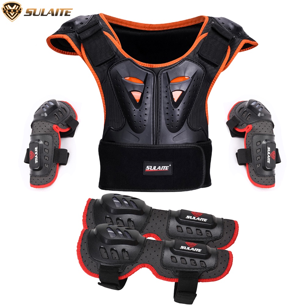 SULAITE Youth Children Motocross Body Protective gear Vest armor ATV ...