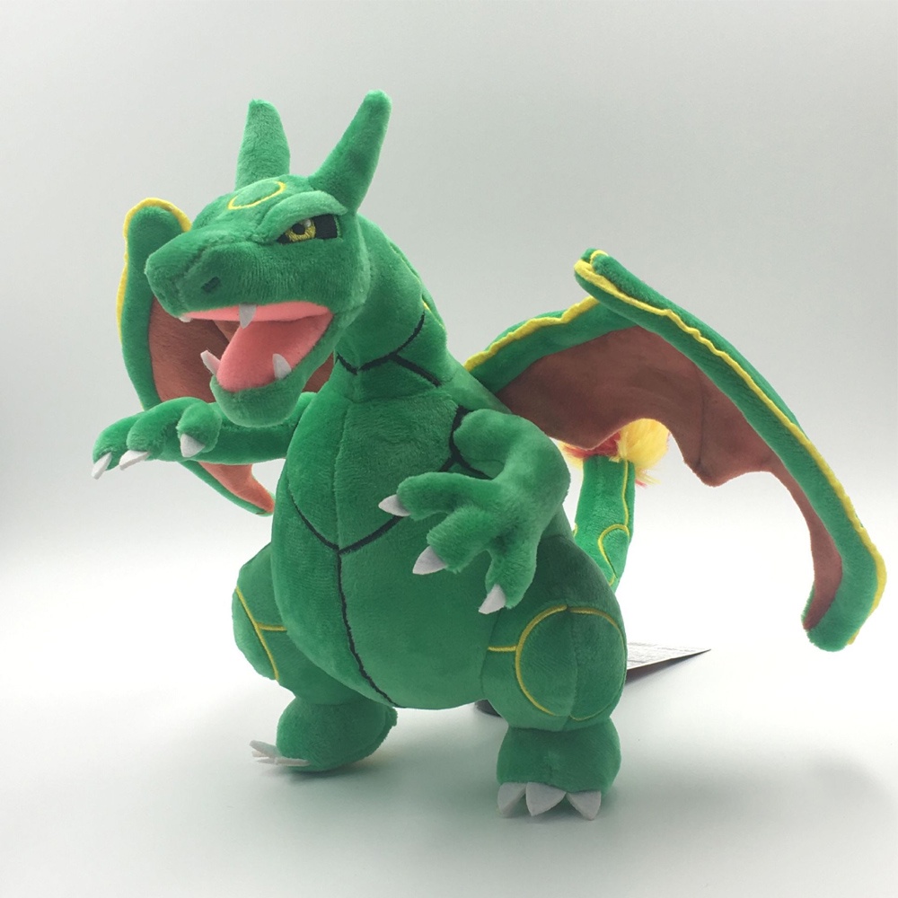 25cm Anime Pokemon Rayquaza Green Charizard Plush Toys Doll Soft ...