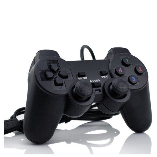 Dual Shock 2 USB PC Vibration Gaming Controller Gamepad | Shopee ...