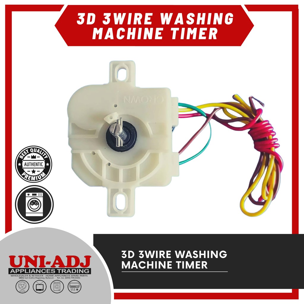 3D Washing Machine Timer (3WIRES/ 3WIRES SLANT EARS/ 6WIRES) | Shopee ...