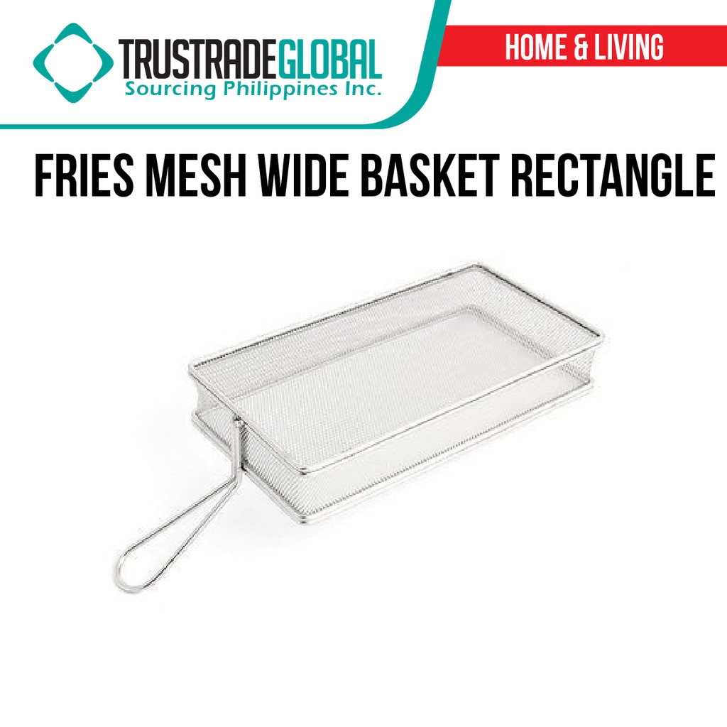 Fry Mesh for Fries and Mojos / Strainer (Wide Basket - Rectangle ...