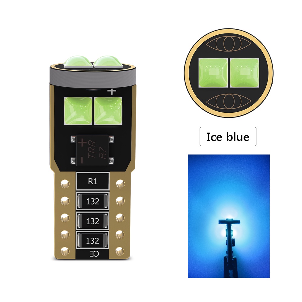 ((2PCS) Super Bright T10 LED Bulb 3030 6SMD Parking Light Car Width ...