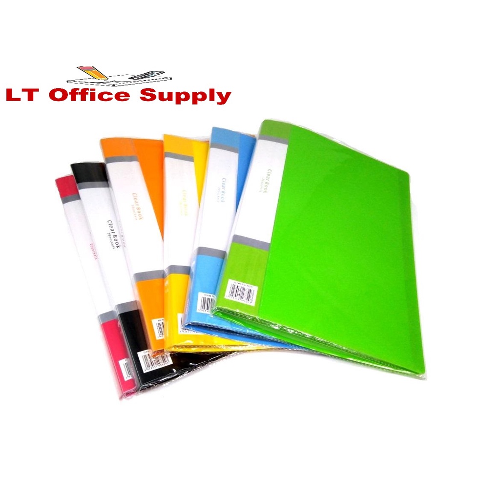 20 Pockets Tranbo Clear Book Non-Refillable Presentation Display Book ...