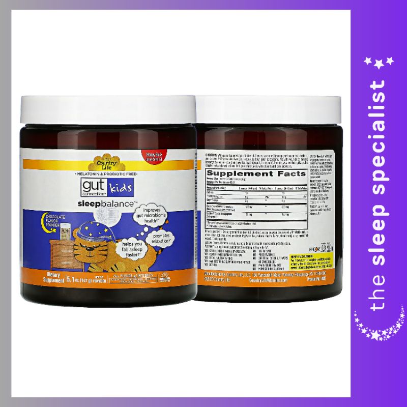 Country Life Gut Connection Kids Sleep Balance Melatonin & Probiotic ...