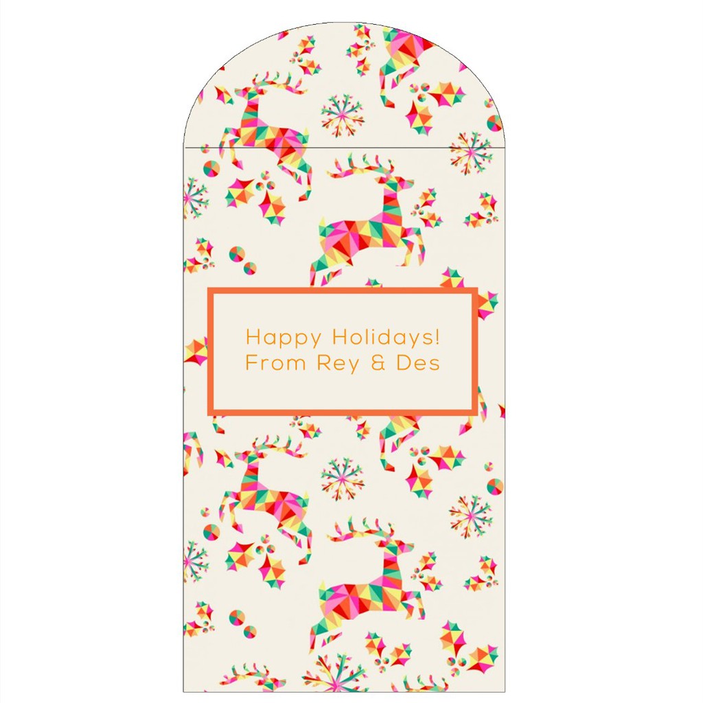 Personalized Money Envelopes - Christmas Reindeer Abstract | Shopee ...