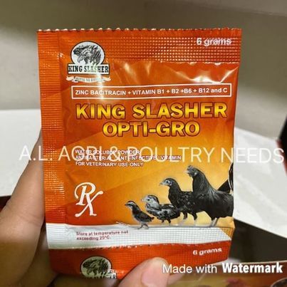 King Slasher Opti-Gro 6g for Gamefowl (1 sachet) | Shopee Philippines
