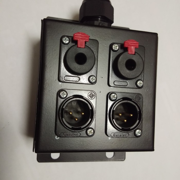 Snake box contains 4 snakes 4ch junction box xlr male chassis akay mono ...