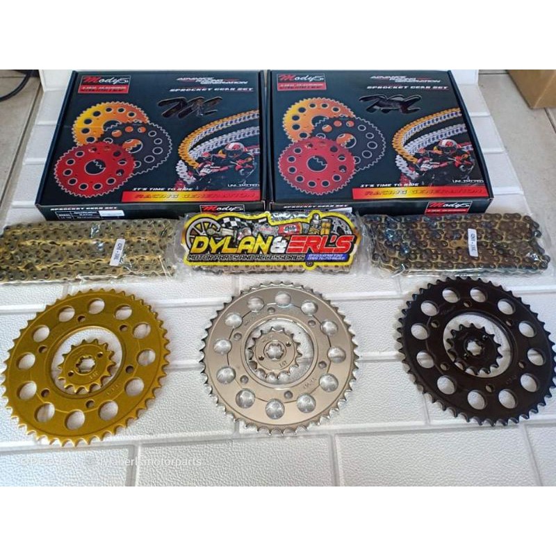 MODY5 CHAIN SET FOR SNIPER 150 / SNIPER 155 (14 43 428)(14 48 428 ...