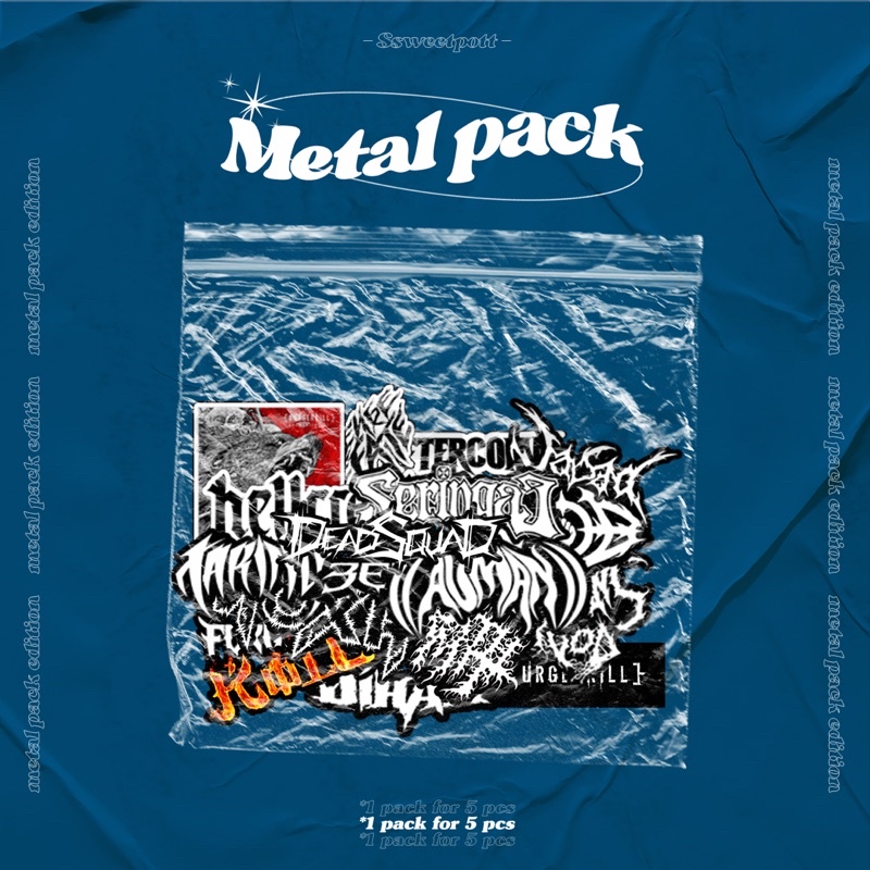 Sticker PACK [INDONESIAN METAL BAND EDITION] / AESTHETIC STICKER ...