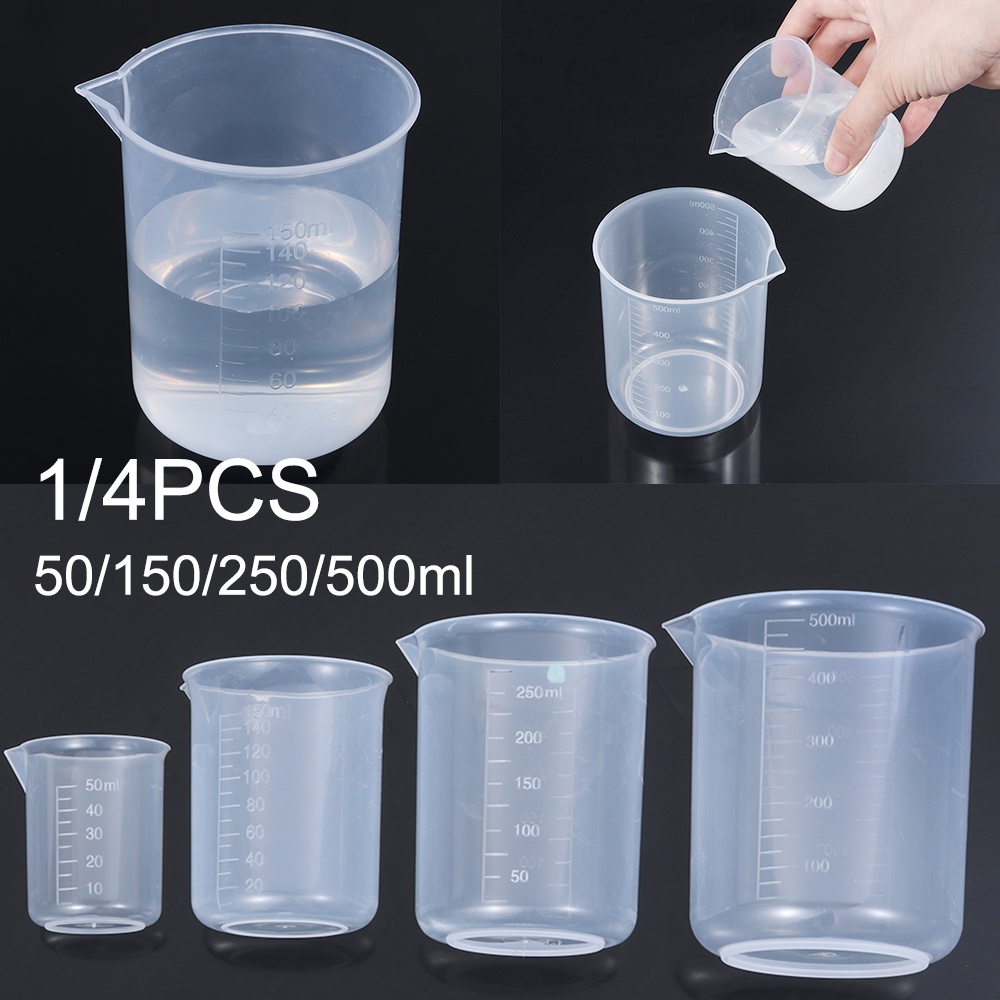 Laboratory Beaker Measuring Cup Transparent Mug Pour Spout Liquid Jug ...