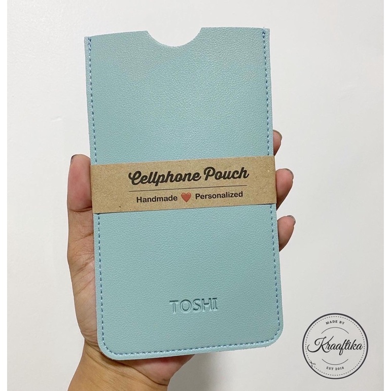 [No strap] Personalized Leatherette Cellphone Pouch | Shopee Philippines