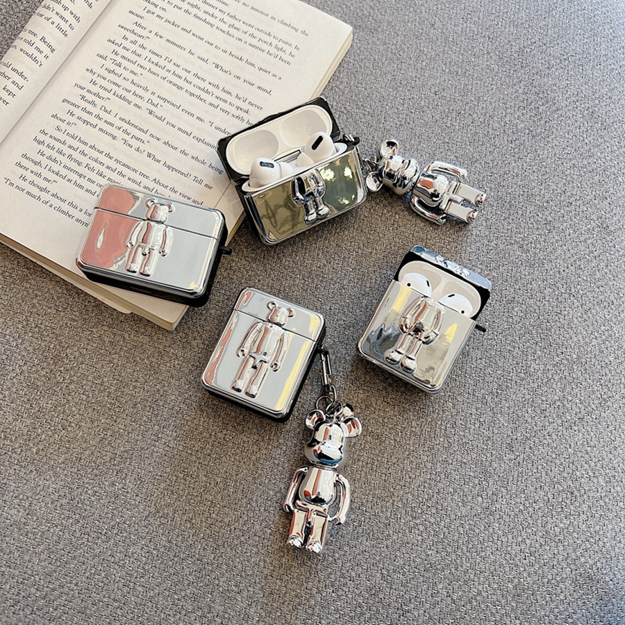 Silver Kaws Man Woman Case for Airpods 1/2 3 Pro Shockproof Earphone ...