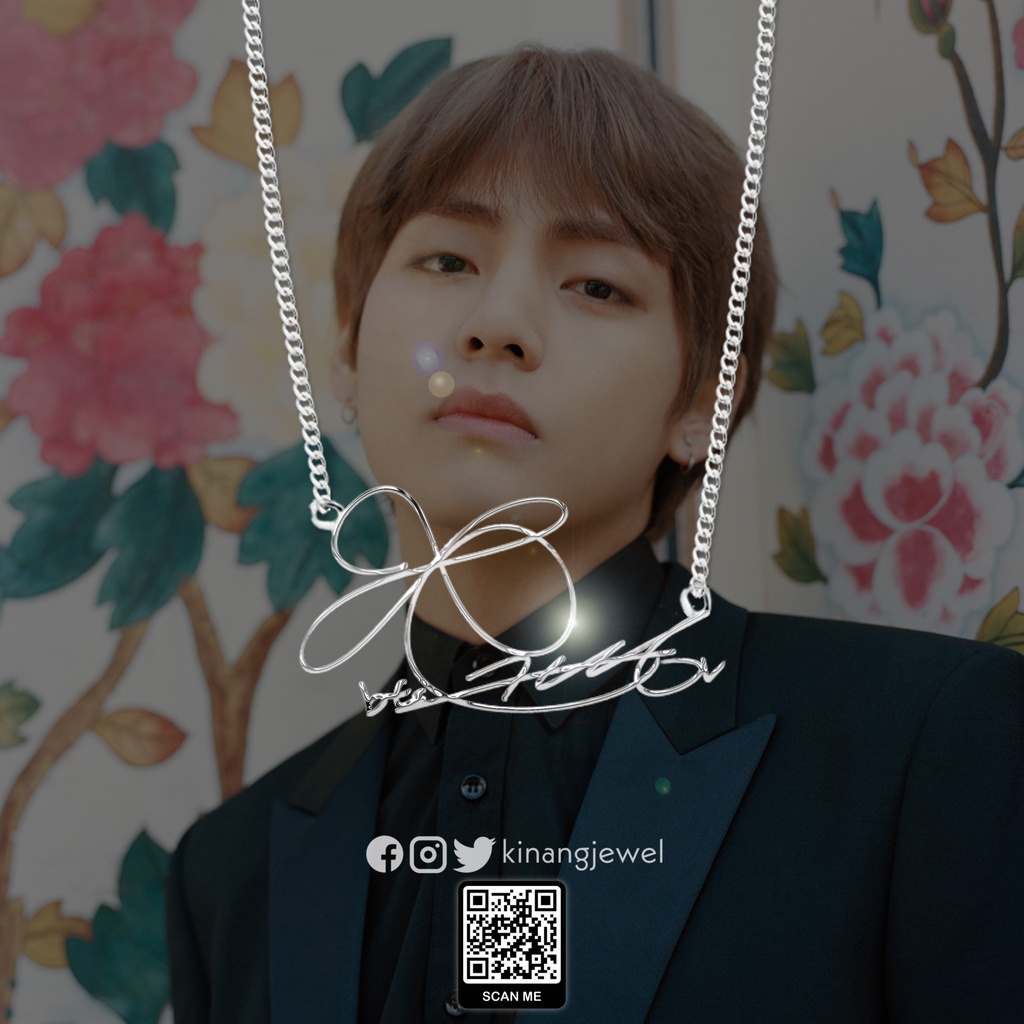 Kinang: "V's signature" Necklace (Kim Tae-Hyung, BTS, Big Hit ...