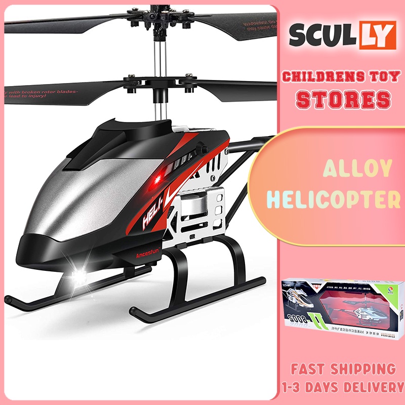 Mini RC Helicopter Remote Control Helicopter with Gyro and LED Lights ...