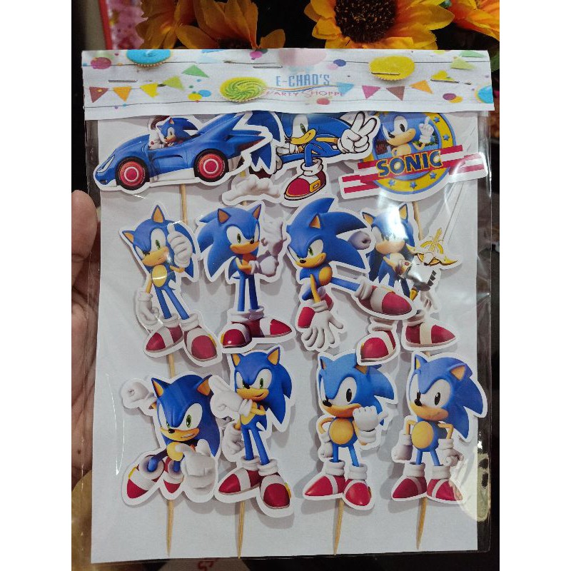 Sonic Theme Cupcake Topper | Shopee Philippines
