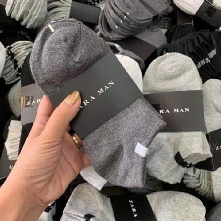Combo of 10 sets of ZARA MAN SHORT COLLAR socks (100 PAIRS) | Shopee ...
