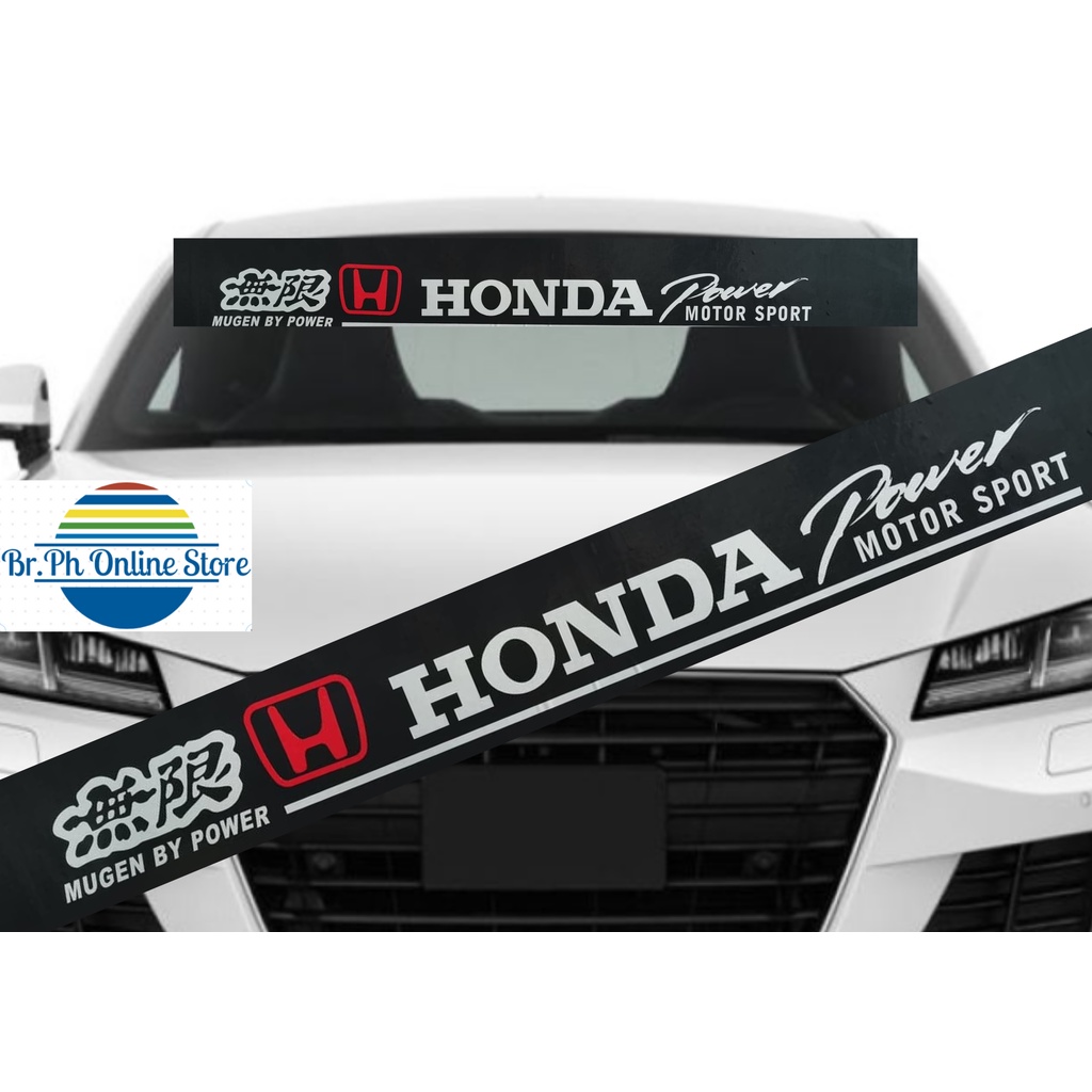 HONDA Windshield sticker Universal (PROMO) | Shopee Philippines