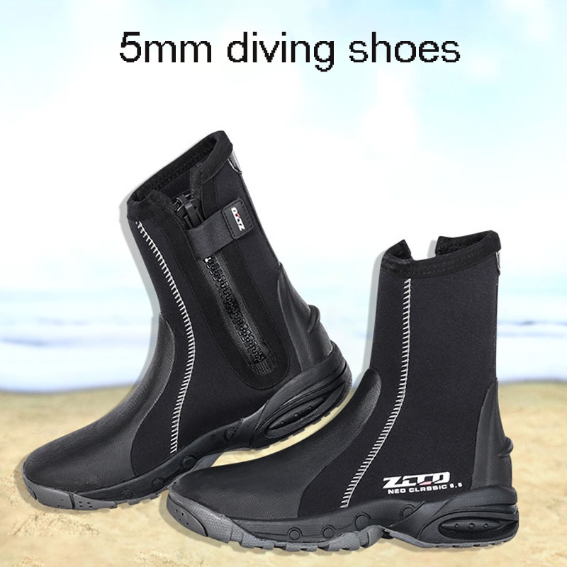 New 5mm diving shoes diving boots beach shoes outdoor countercurrent ...
