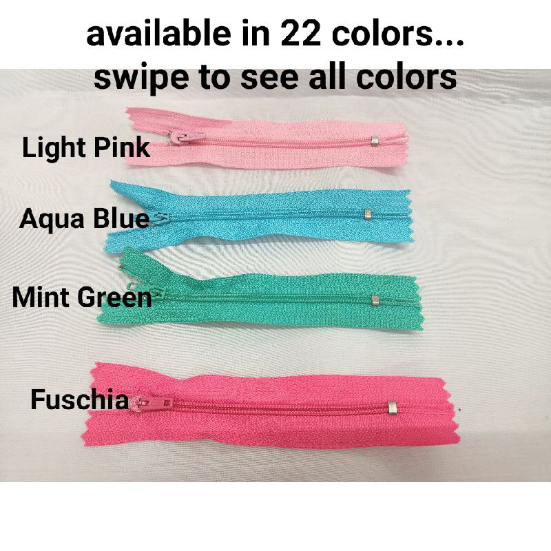 10 pcs of 4 inch zipper for wallets,small bags DIY projects | Shopee ...