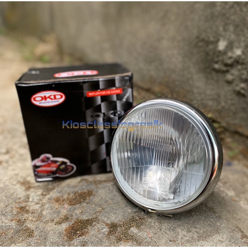Cb100 PESEK REFLECTOR CB100 PESEK REFLECTOR H4 HEADLIGHT CB PESE CROME ...