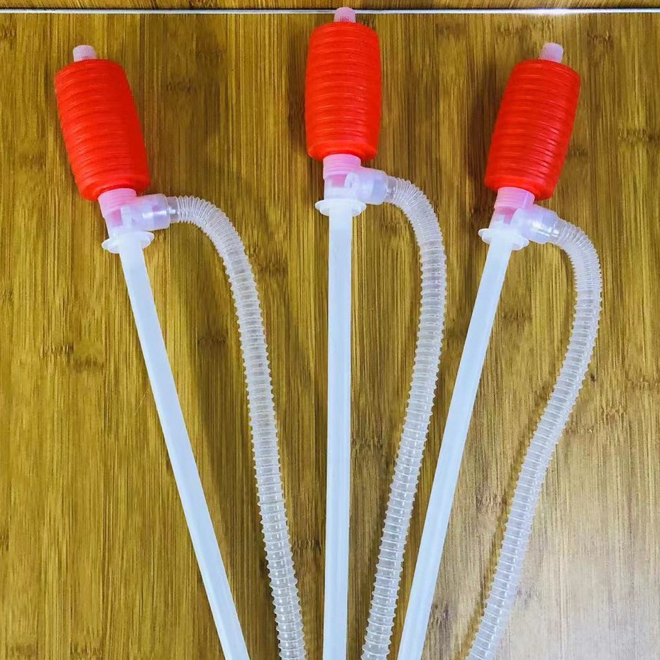 Red Syphon Tube Hand Fuel Pump Gasoline Siphon Hose Gas Oil | Shopee ...