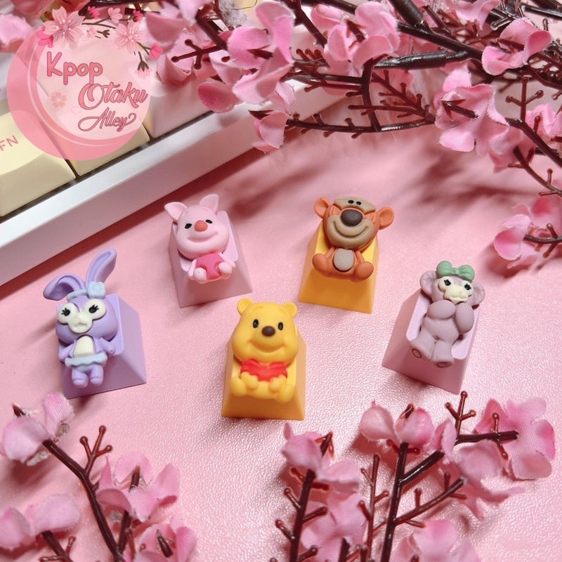 Winnie the Pooh and Friends Artisan Keycaps | Kpop Otaku Alley Keycaps ...