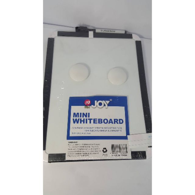 JOY MINI WHITEBOARD WITH DRY ERASE MARKER | Shopee Philippines