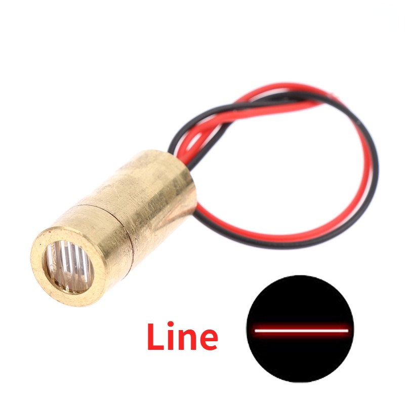 Laser Head 650nm 9mm 3V 50mW Laser Cross Diode Module Red Copper Head ...