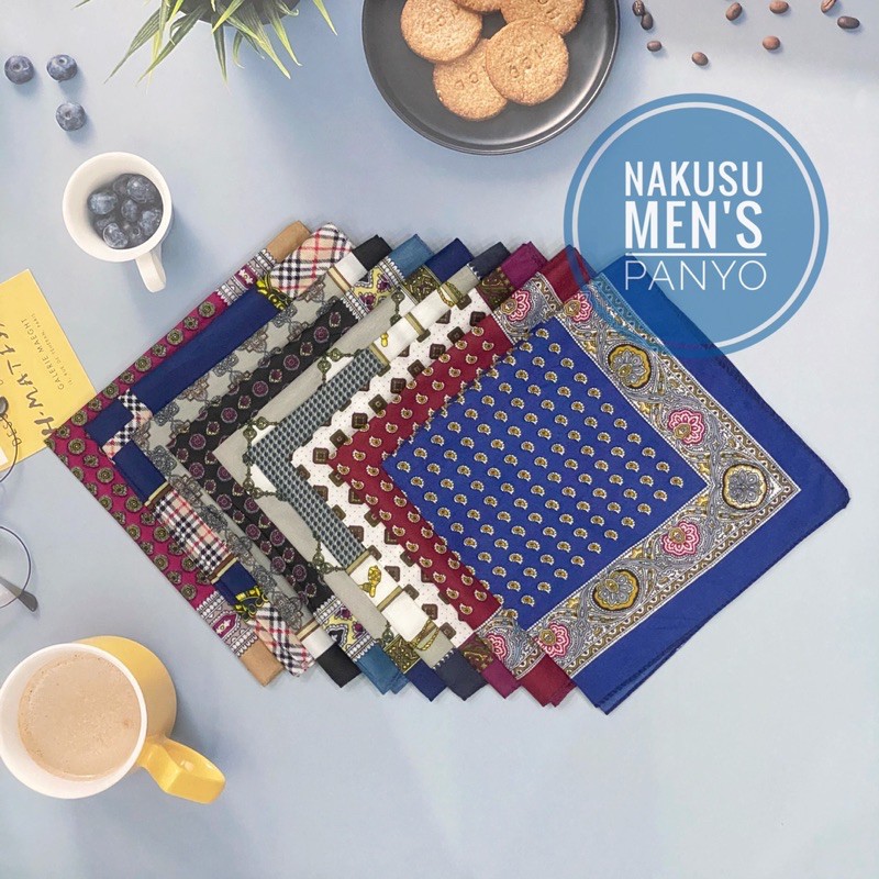 Nakusu Men's Assorted Design Handkerchief Cotton Panyo | Shopee Philippines