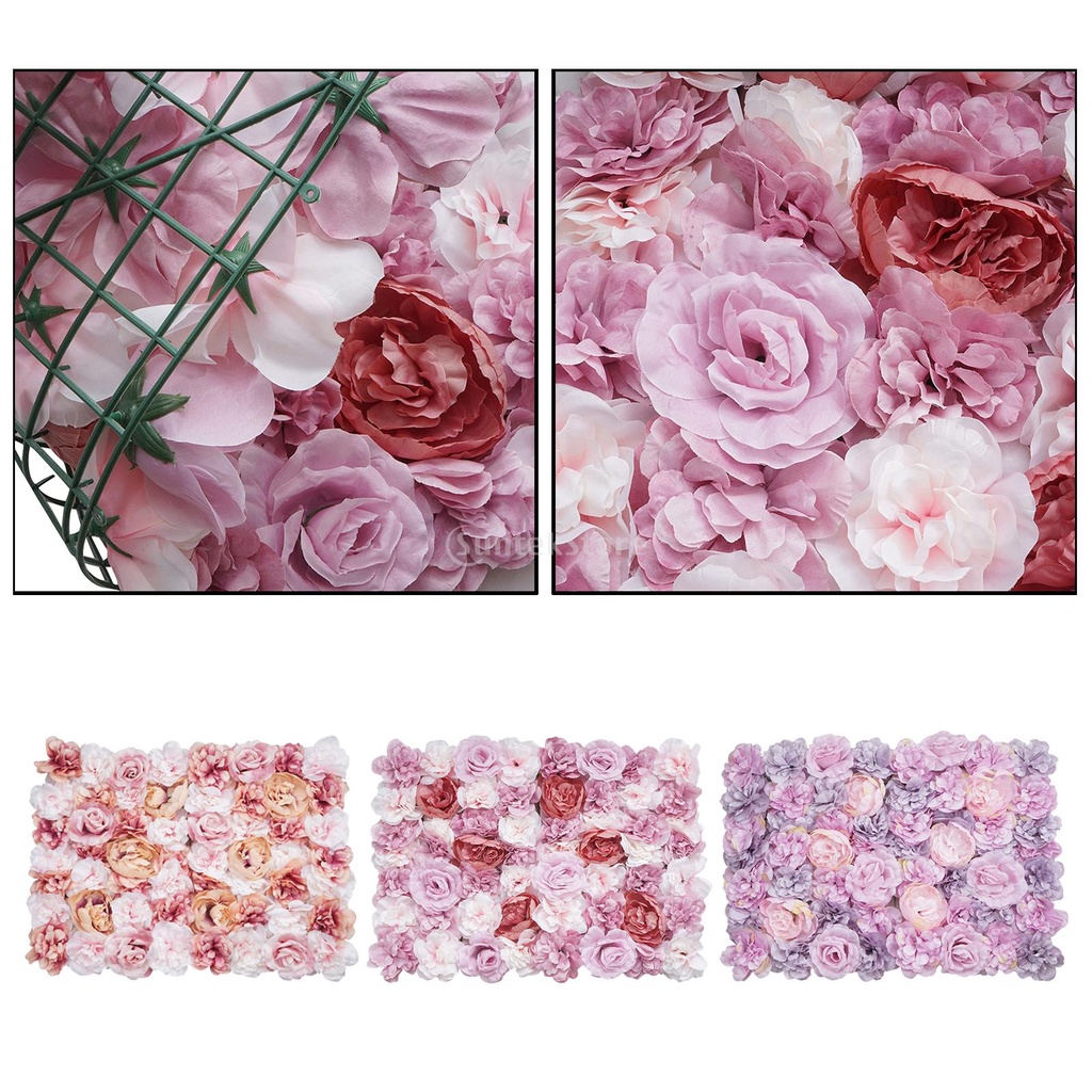 Artificial Panels Blush Hydrangea Flower Screen 40x60cm Trellis Privacy ...