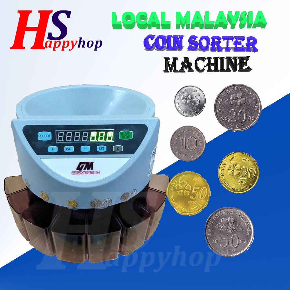 Electrical Money Coin Counter Machine(NEW/OLD COIN) | Shopee Philippines
