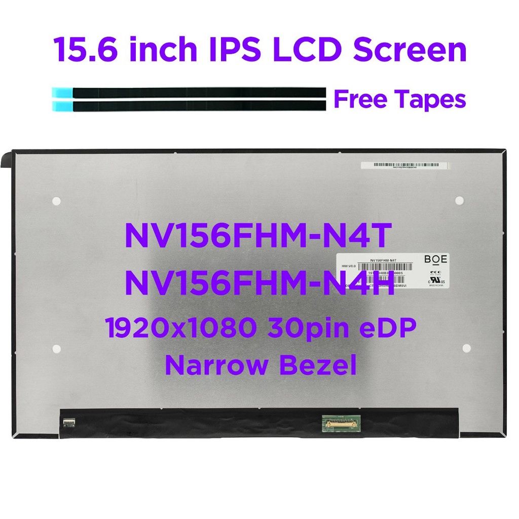 15.6-Inch Laptop LCD Screen NV156FHM-N4T fit NV156FHM-N4H N52 N156HCA ...
