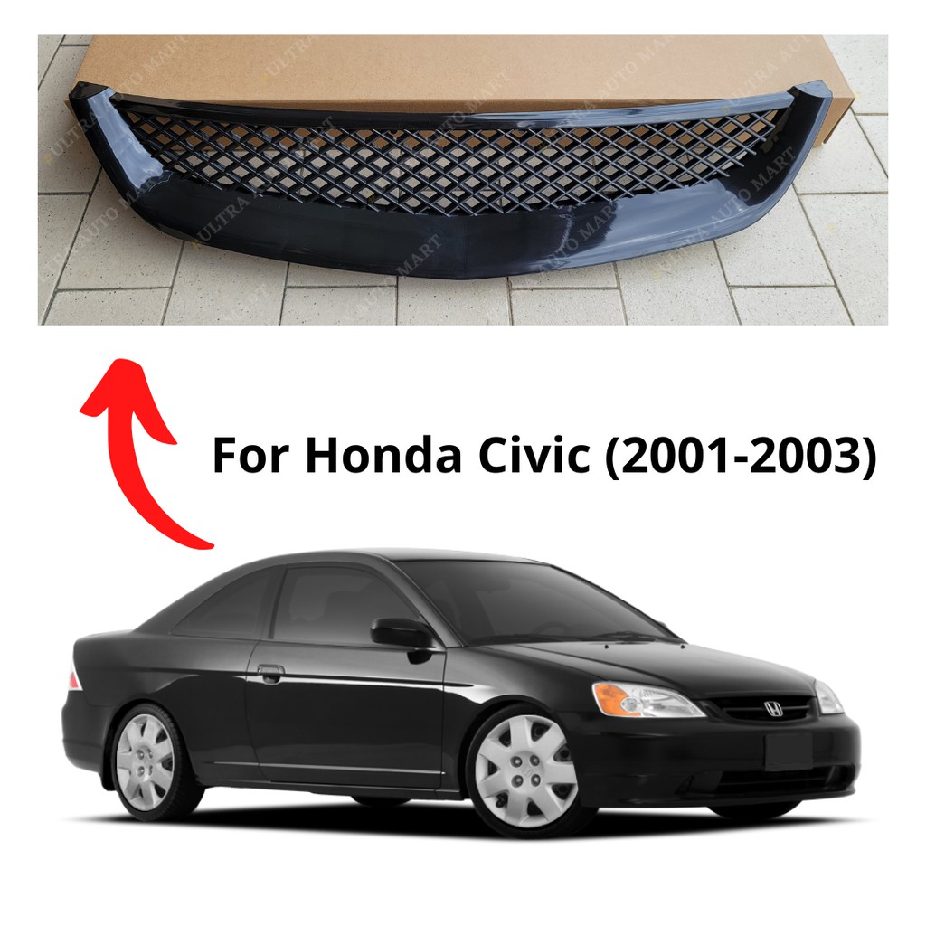 Honda Civic ES Front Grill (2001 2002 2003) Front Grill Grille Mesh ...