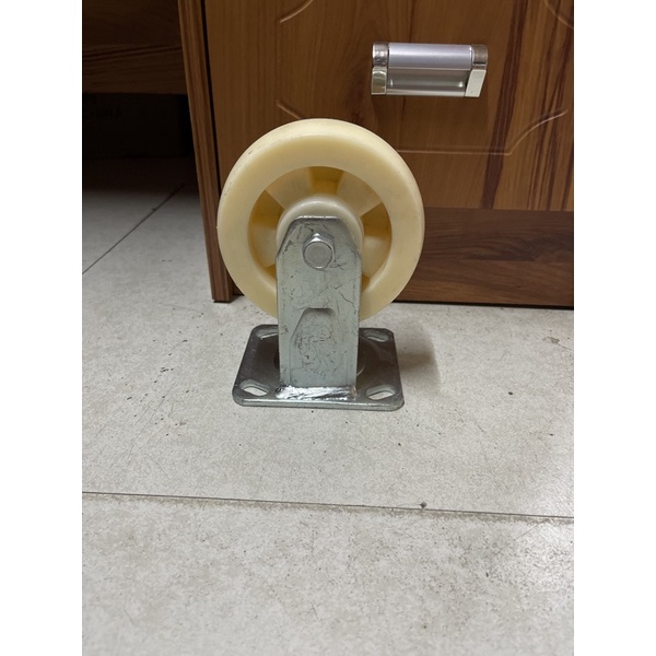 P white Nylon Fiber-Class Heavy duty Caster wheel 5"x2"(Swivel,with ...