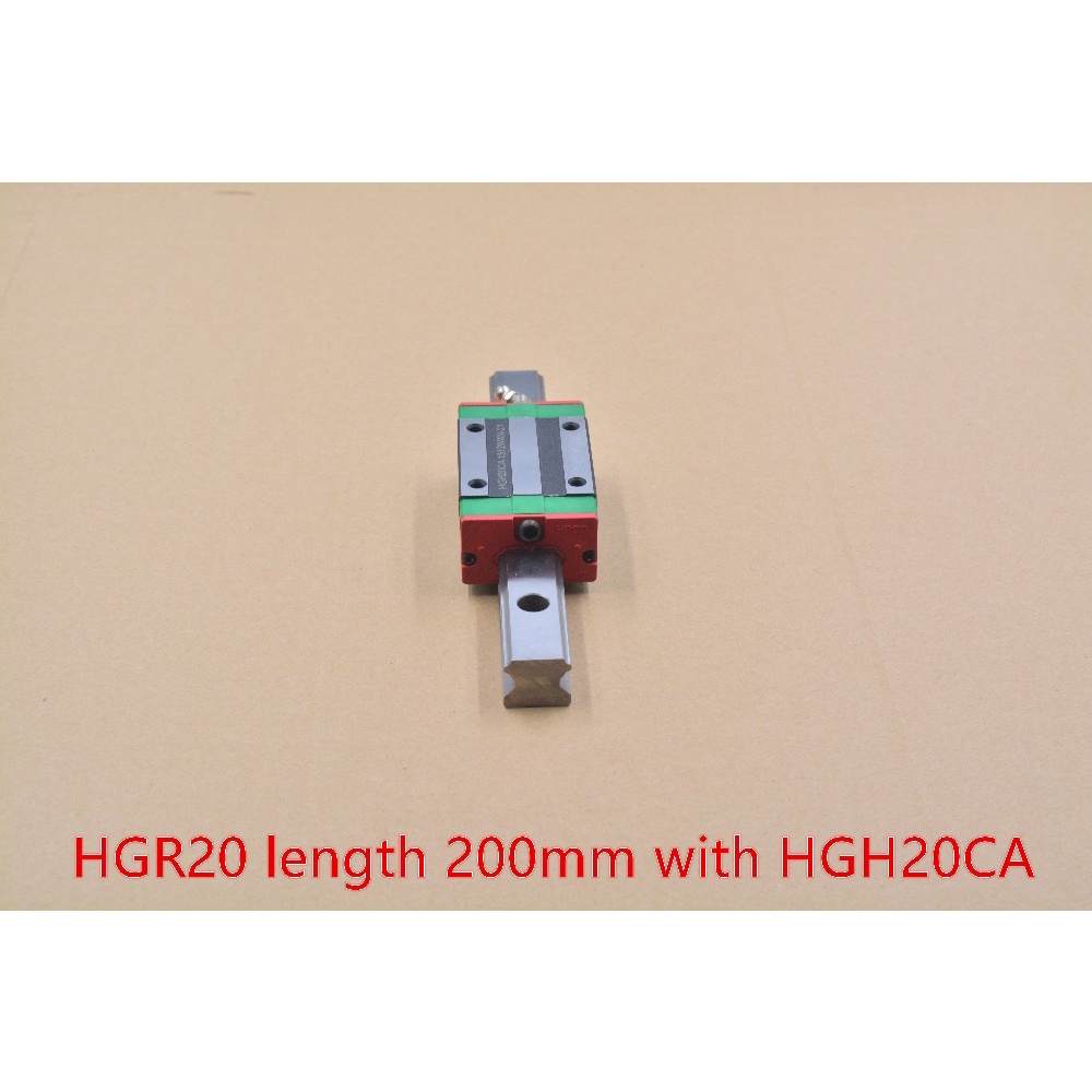HGR20 linear guide width 20mm length 200mm with HGH20CA motion slide ...