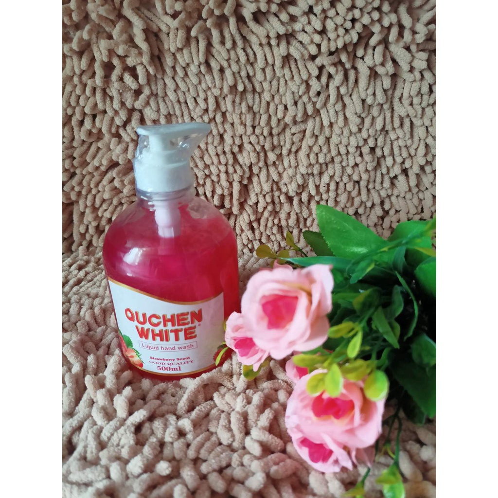LG 500ML QU CHEN WHITE LIQUID HAND WASH STRAWBERRY SCENT Liquid Bottle | Shopee Philippines