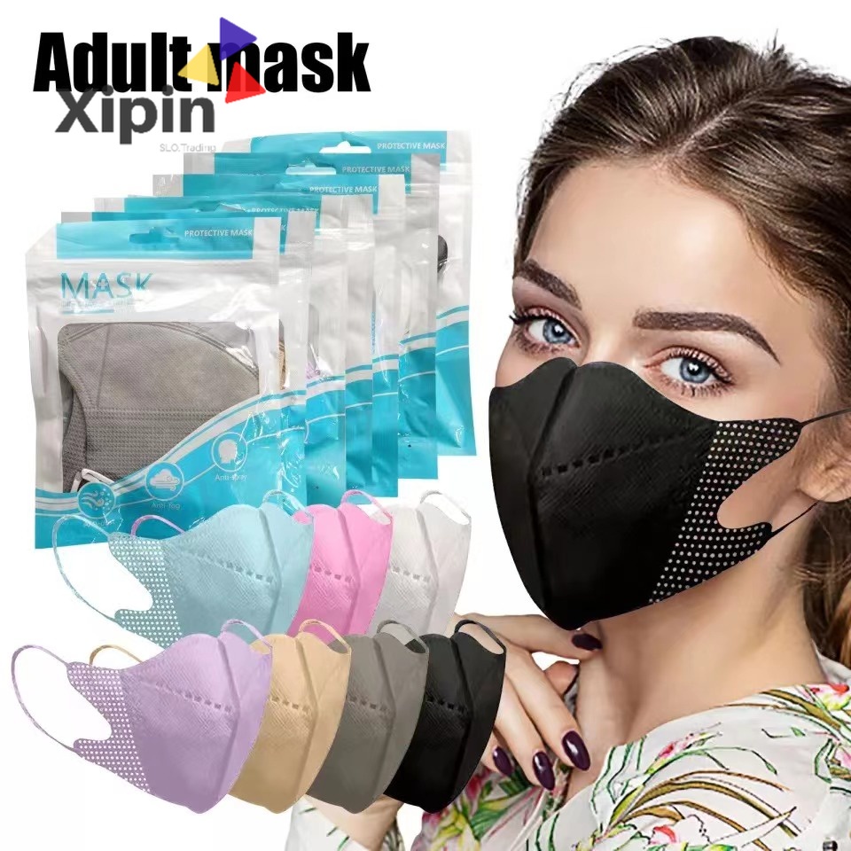 XIPIN 10PCS 3D Mask 4D Face Mask Non-woven Protection Filter 3D Anti ...