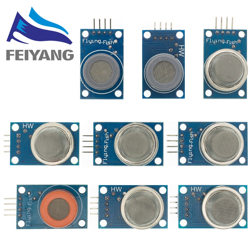 MQ Gas Detector Sensor MQ-2 MQ-3 MQ-4 MQ-5 MQ-6 MQ-7 MQ-8 MQ-9 MQ-135 ...