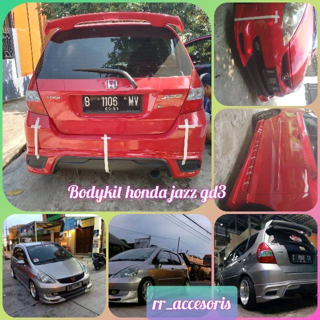 Bodykit honda jazz gd3 Material duraflex, PNP, Quality And Thick ...