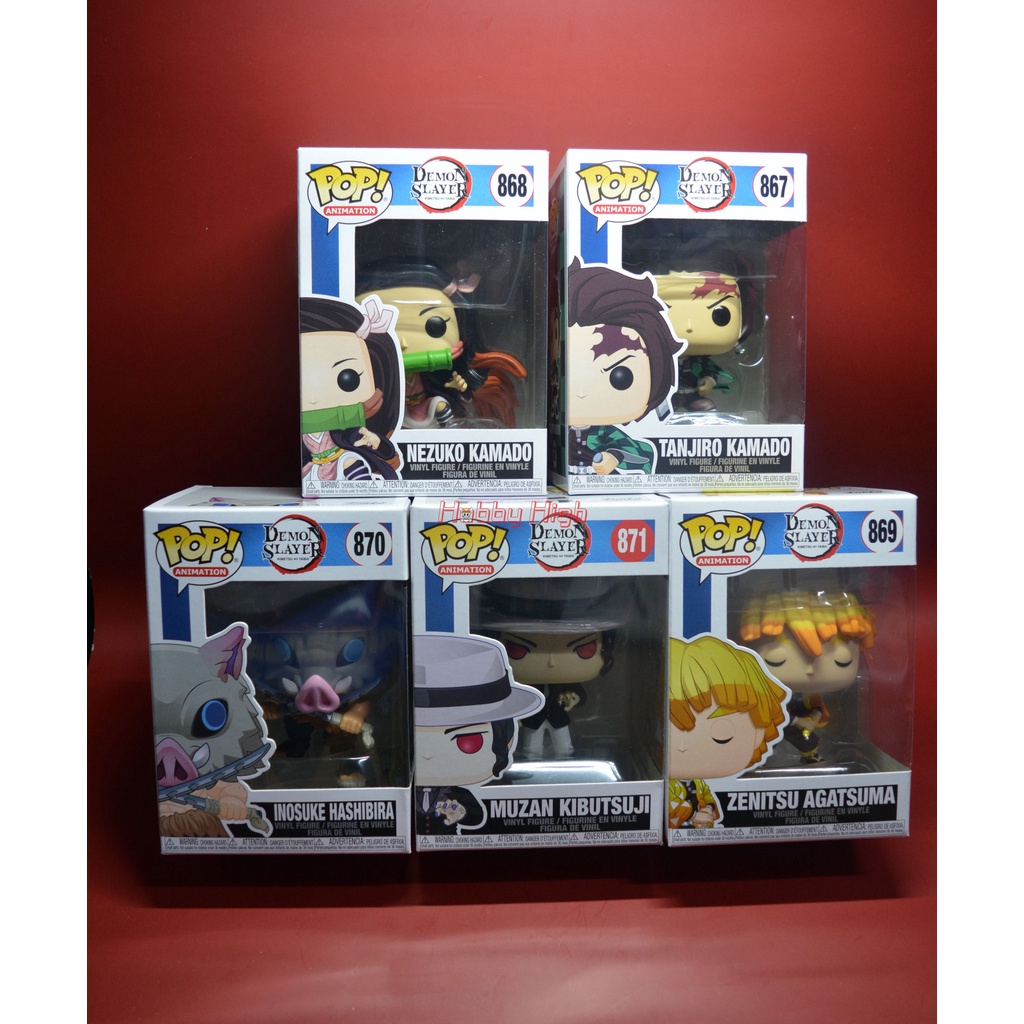 FUNKO POP! Animation : Demon Slayer : Kimetsu no Yaiba Set with FREE ...