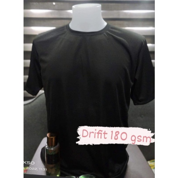 (ACTIVE DRY) PLAIN TSHIRT (BLACK) 180 GSM | Shopee Philippines
