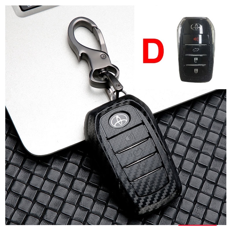 TOYOTA YARIS fortuner vios 2/3/4/5/6 keyless Carbon Fiber ABS Matte Car ...