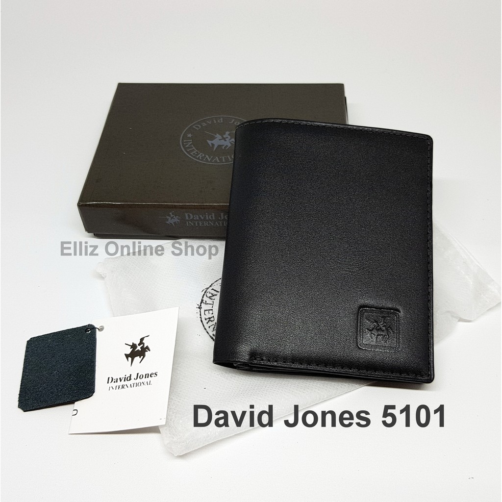 David Jones 5101 Black Men's Wallet - 3Standing Dimensions - Imported ...