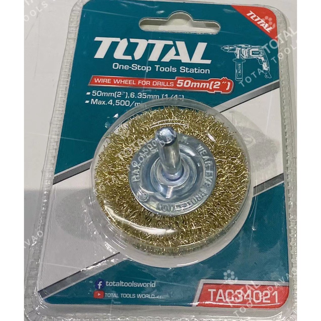 TOTAL Wire wheels for Drills 50mm 2″ TAC34021 | Shopee Philippines
