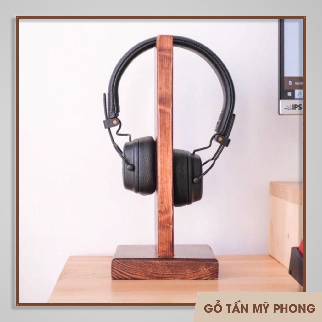 Natural wooden headphone stand, wooden headphone stand | Shopee Philippines