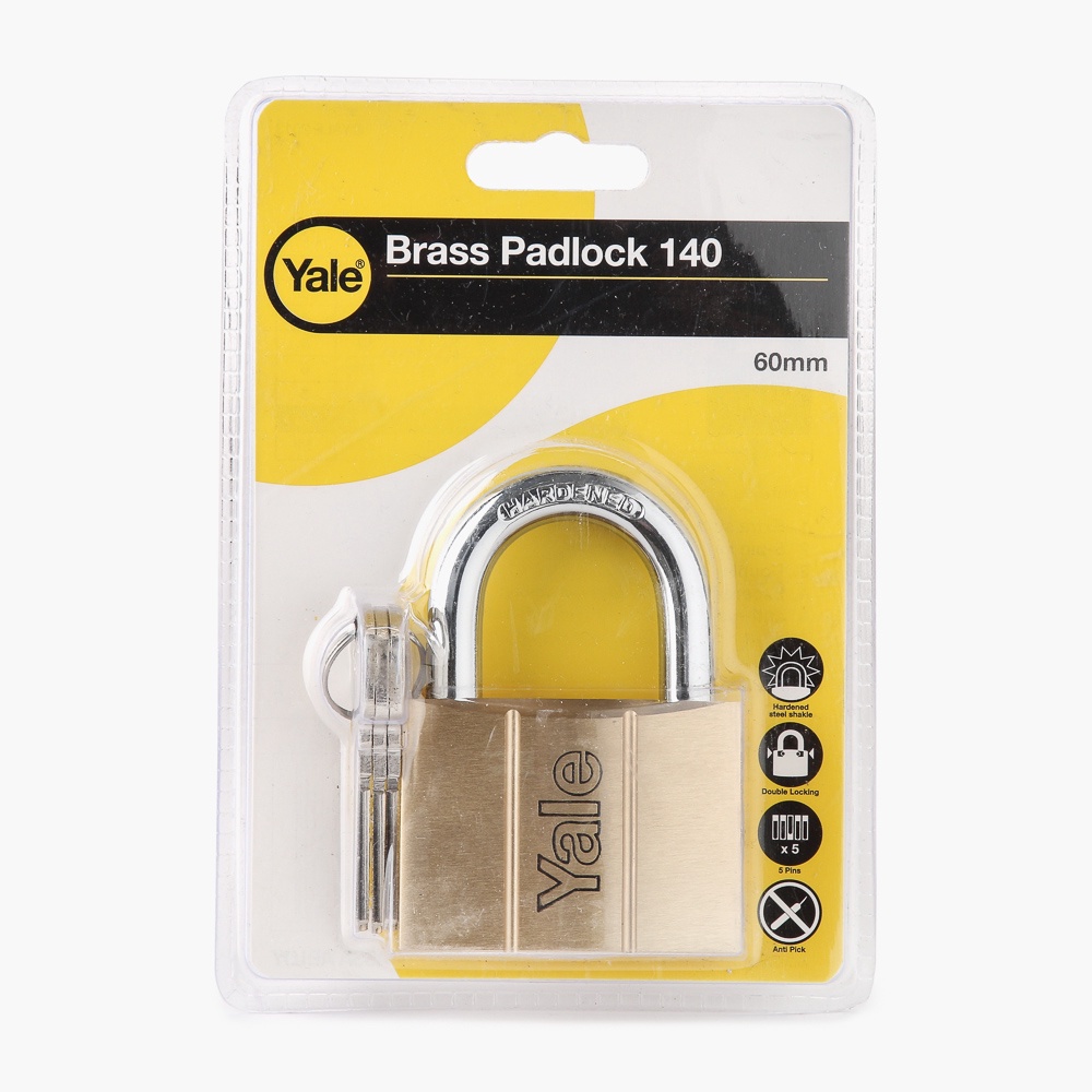 Yale 60mm Solid Brass Padlock with Keys | Shopee Philippines