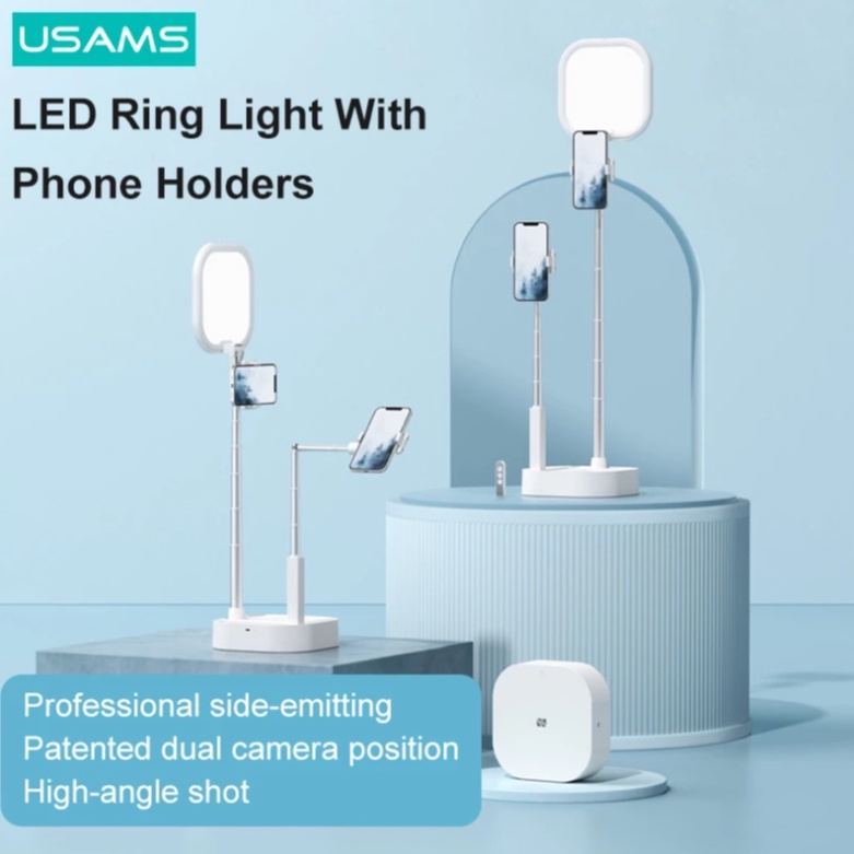 Usams New Right Light With Tripod Stand Youtuber Fb Live Mobile Phone Shooting Lighting Tiktok ...