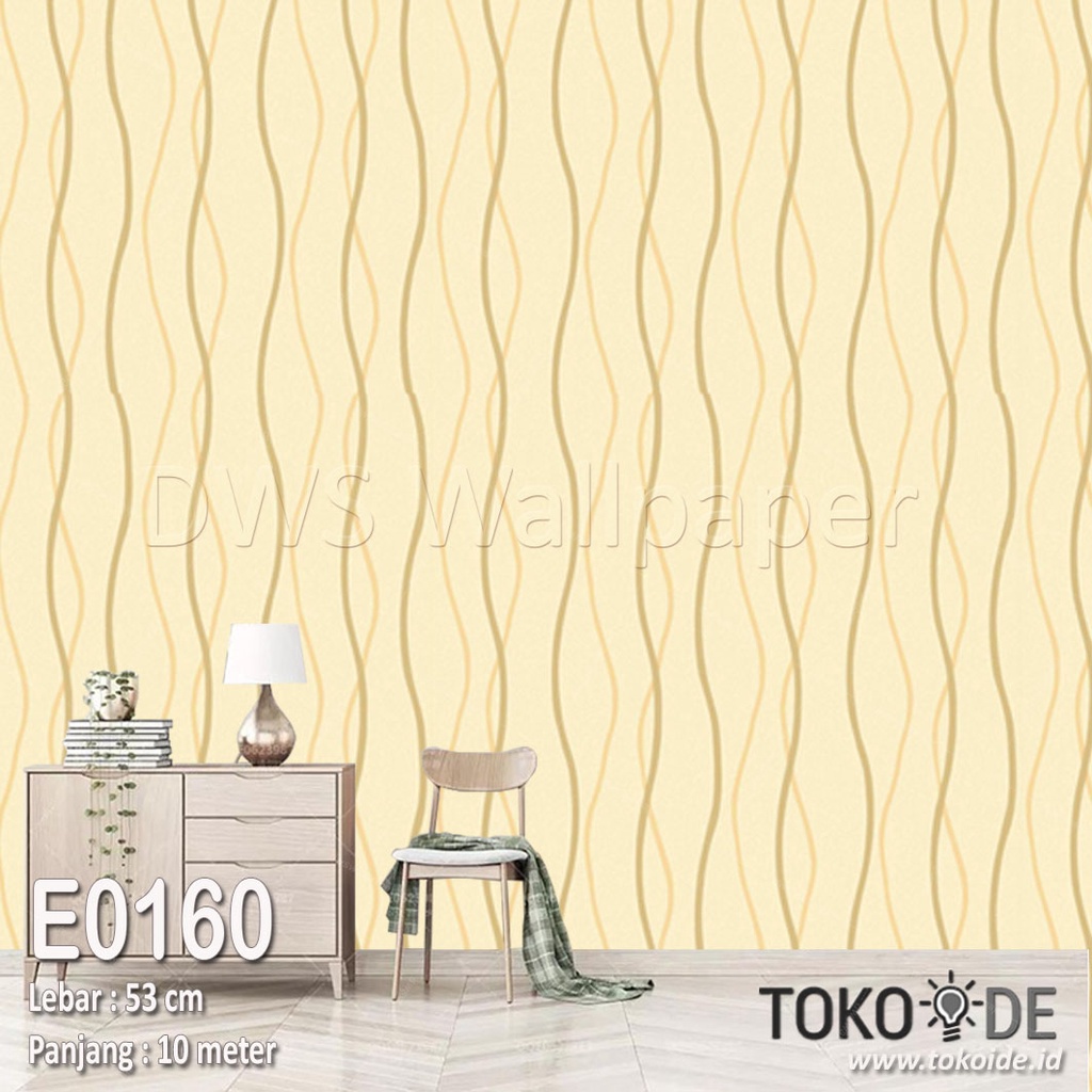 E0160 RONA Wallpaper Wallpaper Wall Wallpaper Yellow Stripe motif ...