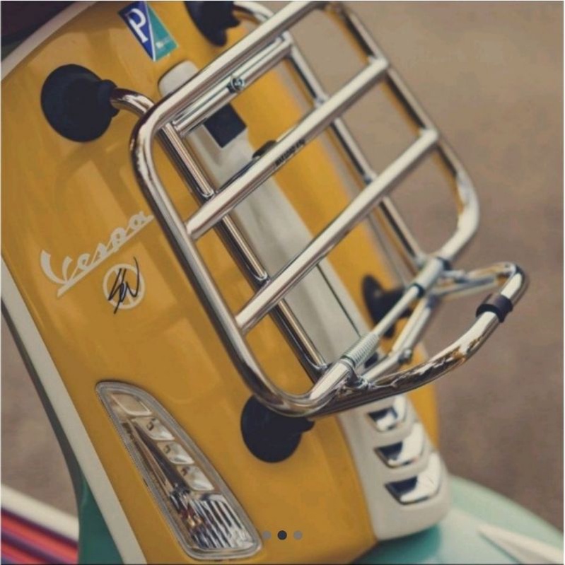 Vespa Primavera and new sprint front racks. Vespa accessories front ...