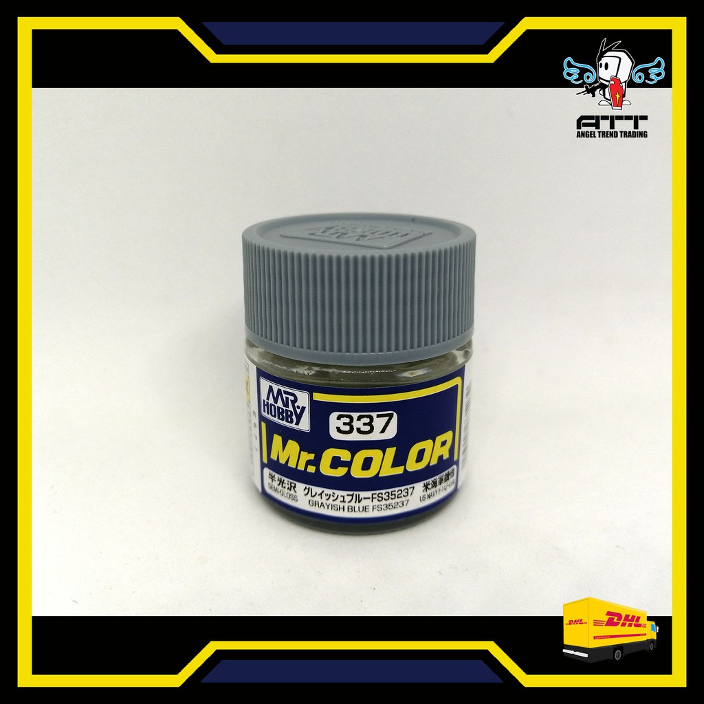 MR.COLOR 337 GREYFISH BLUE FS35237 10ML (Gunpla Gundam Paint Model Kit ...